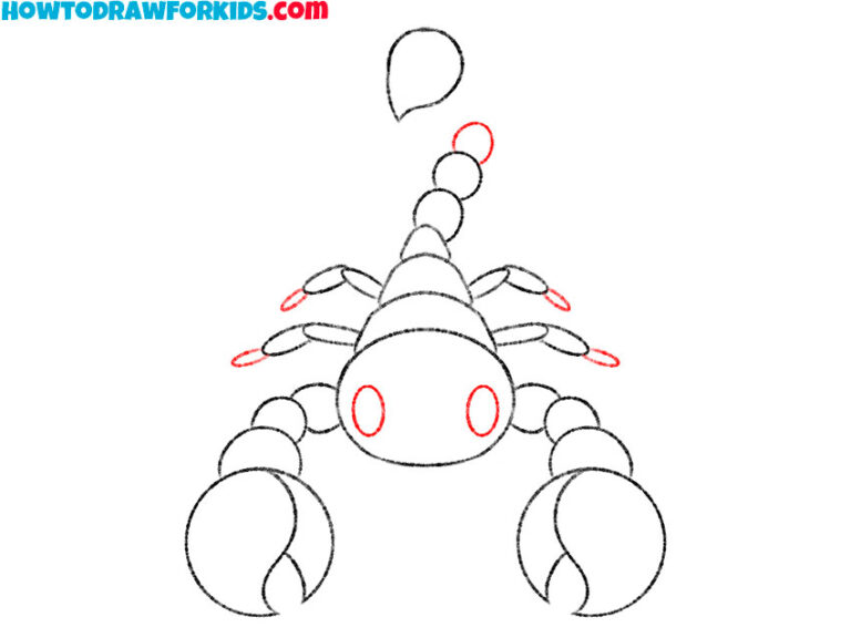 How to Draw a Scorpion - Easy Drawing Tutorial For Kids