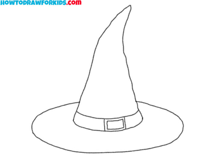 How to Draw a Witch Hat - Easy Drawing Tutorial For Kids