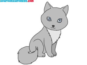 How to Draw an Anime Wolf - Easy Drawing Tutorial For Kids