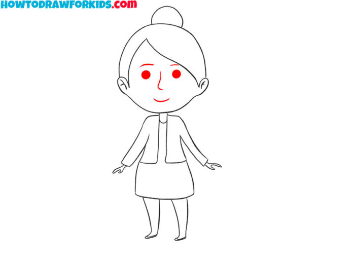 How to Draw a Woman - Easy Drawing Tutorial For Kids