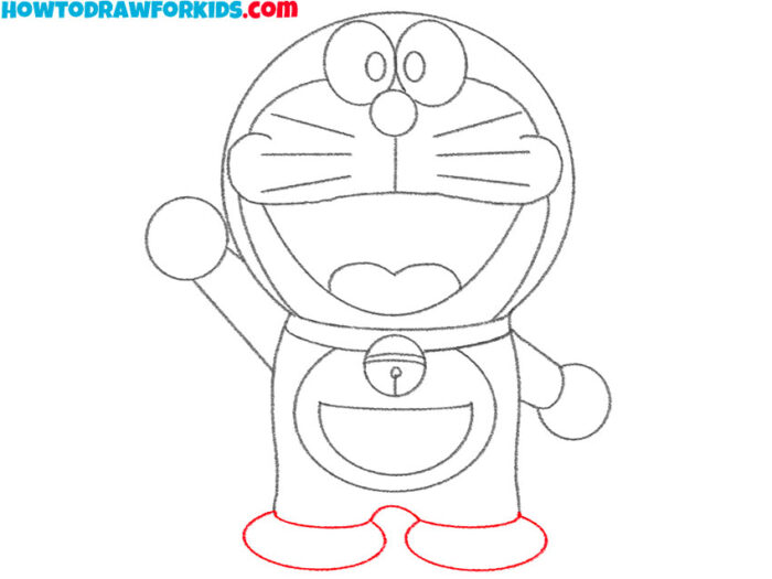 How to Draw Doraemon - Easy Drawing Tutorial For Kids