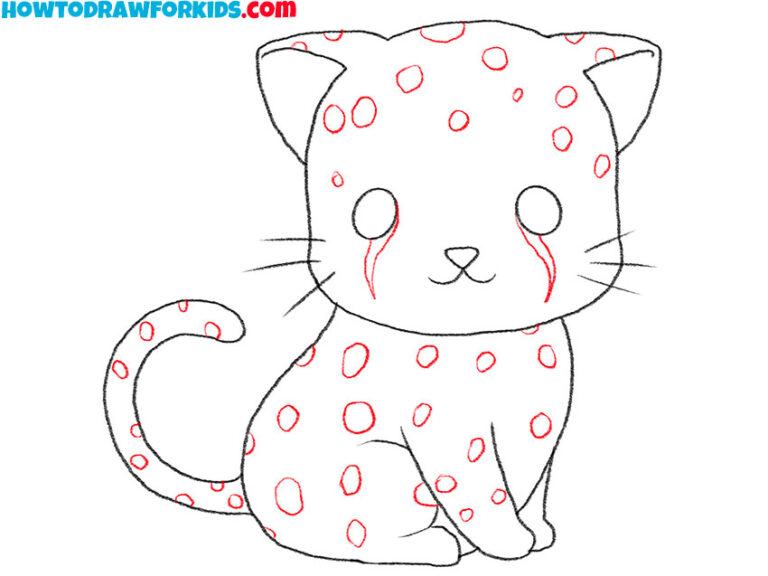 How to Draw a Cheetah - Easy Drawing Tutorial For Kids