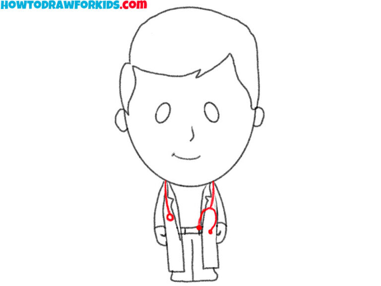 How to Draw a Doctor - Easy Drawing Tutorial For Kids