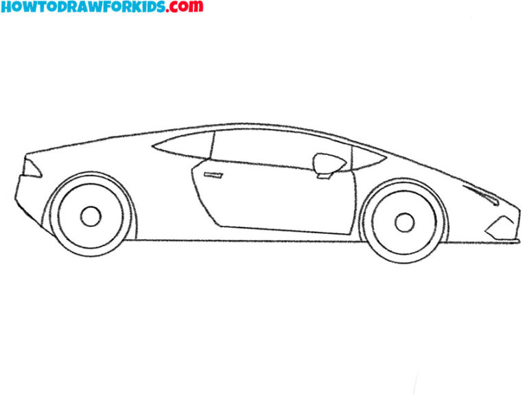 How to Draw a Lamborghini - Easy Drawing Tutorial For Kids