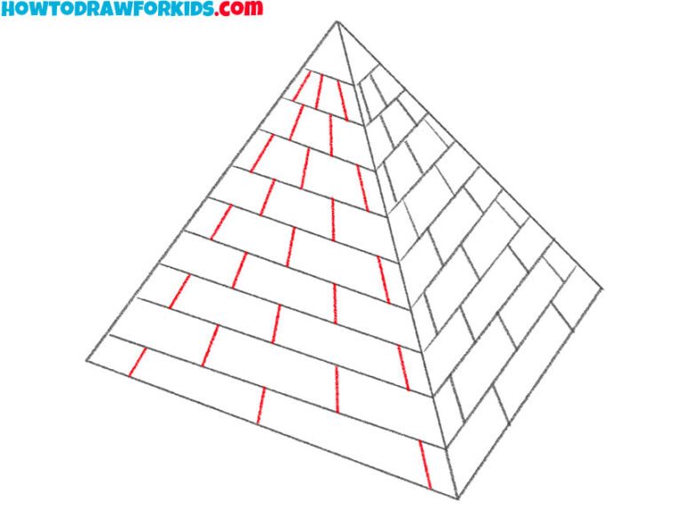 How to Draw a Pyramid - Easy Drawing Tutorial For Kids