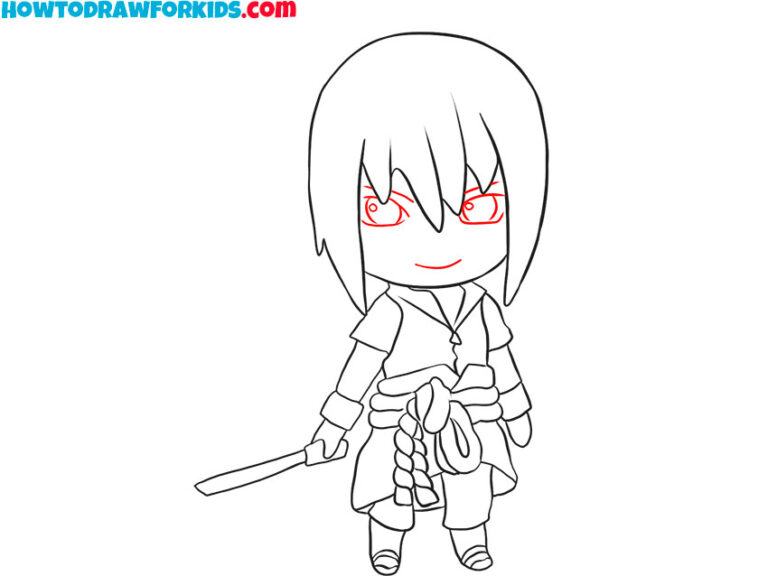 How to Draw Sasuke - Easy Drawing Tutorial For Kids
