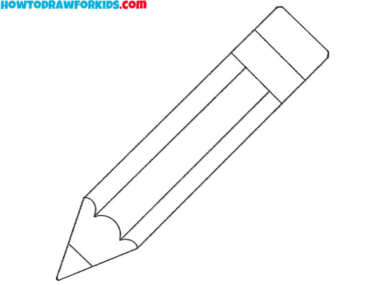 How to Draw a Pencil - Easy Drawing Tutorial For Kids