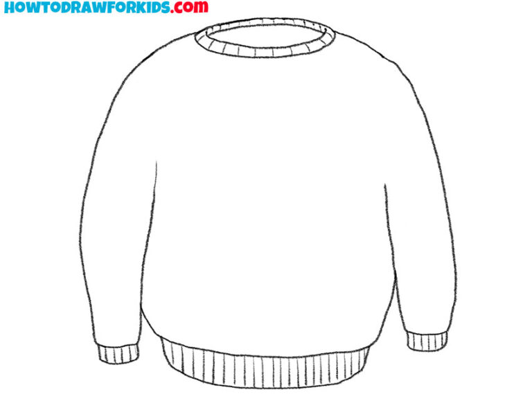 How to Draw a Sweater - Easy Drawing Tutorial For Kids