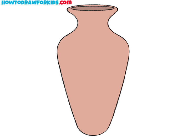 How to Draw a Vase - Easy Drawing Tutorial For Kids