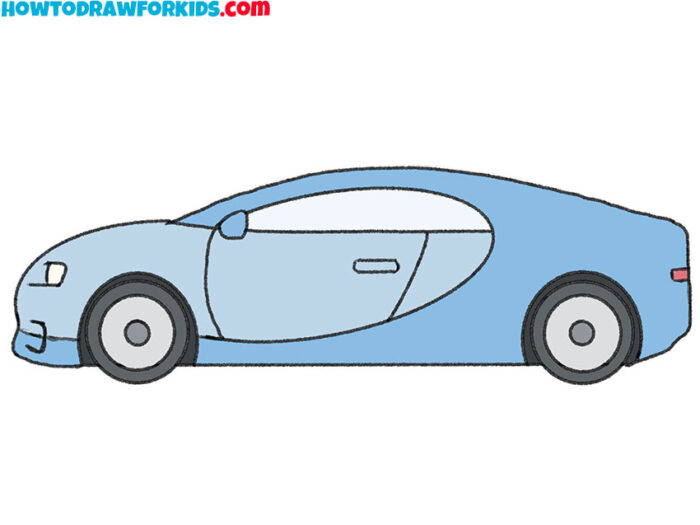How to Draw a Bugatti - Easy Drawing Tutorial For Kids