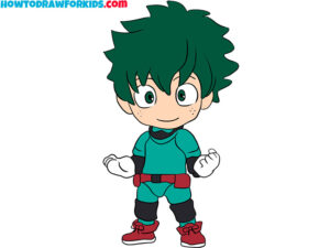 How to Draw Deku - Easy Drawing Tutorial For Kids