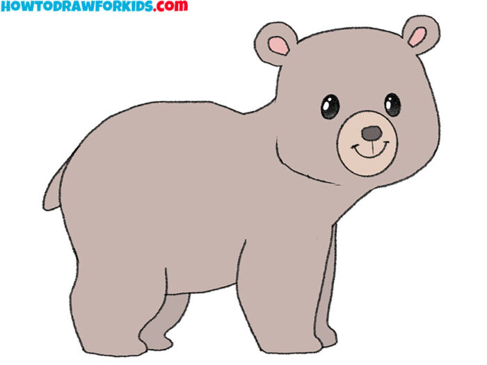 How to Draw an Easy Bear - Easy Drawing Tutorial For Kids