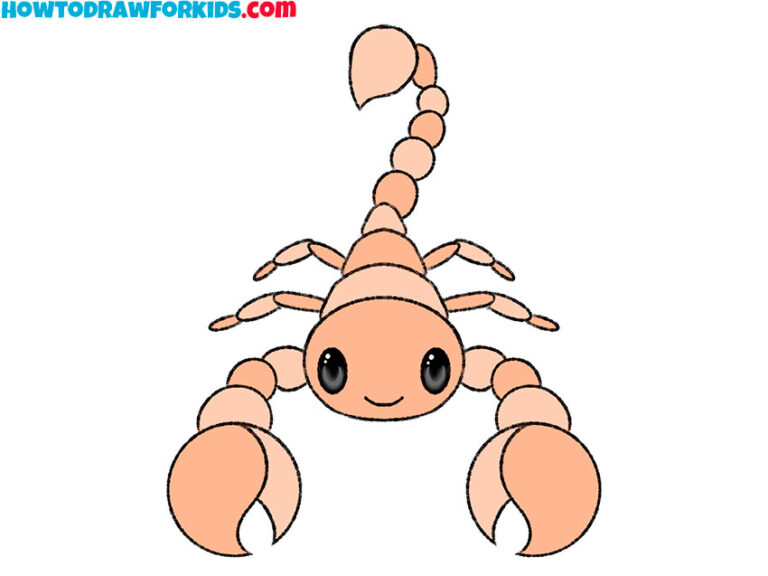 How to Draw a Scorpion - Easy Drawing Tutorial For Kids