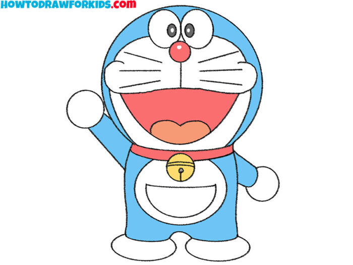 How to Draw Doraemon - Easy Drawing Tutorial For Kids