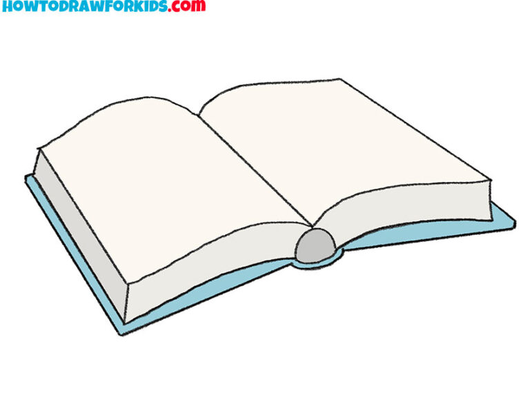 How to Draw an Open Book - Easy Drawing Tutorial For Kids