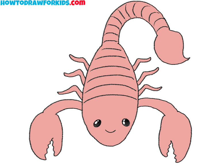 How to Draw a Scorpion - Easy Drawing Tutorial For Kids