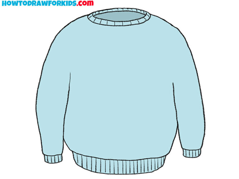 How to Draw a Sweater - Easy Drawing Tutorial For Kids
