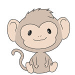 How to Draw a Cute Monkey - Easy Drawing Tutorial For Kids