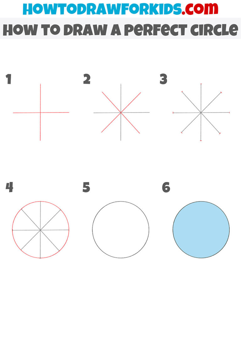 How to Draw a Perfect Circle - Easy Drawing Tutorial For Kids