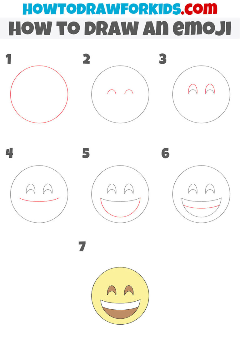 How to Draw an Emoji - Easy Drawing Tutorial For Kids