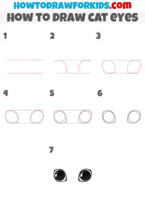 How to Draw Cat Eyes - Easy Drawing Tutorial For Kids