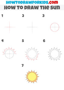 How to Draw the Sun - Easy Drawing Tutorial For Kids