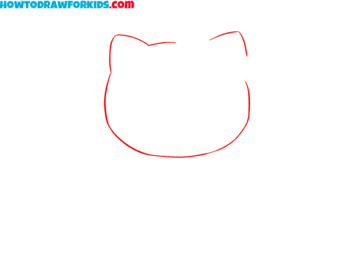 How to Draw Hello Kitty - Easy Drawing Tutorial For Kids