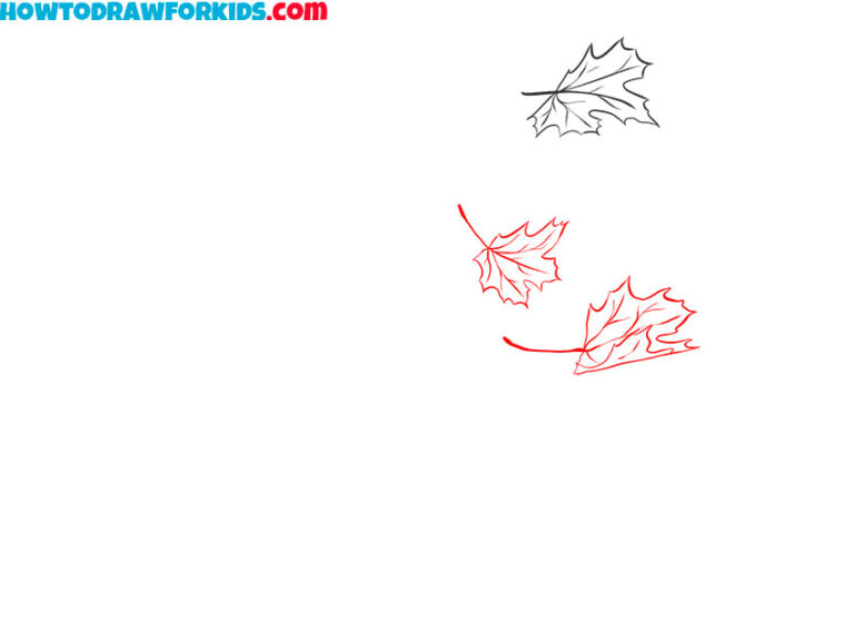 How to Draw Falling Leaves - Easy Drawing Tutorial For Kids