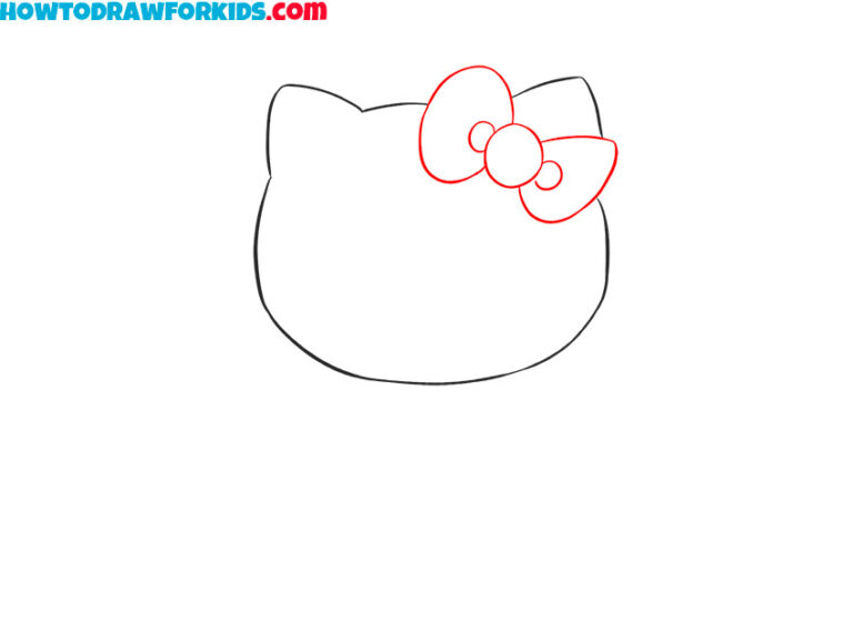 How to Draw Hello Kitty - Easy Drawing Tutorial For Kids