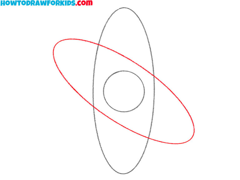 How to Draw an Atom - Easy Drawing Tutorial For Kids