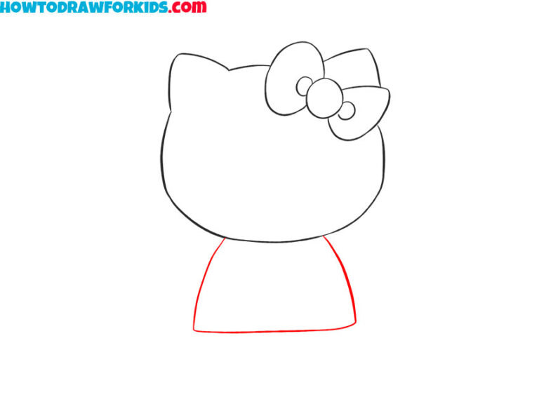 How to Draw Hello Kitty - Easy Drawing Tutorial For Kids