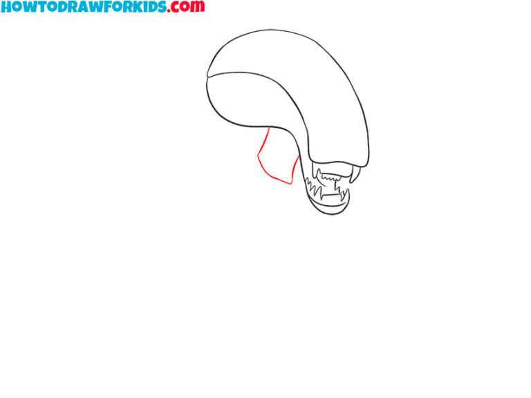 How to Draw a Xenomorph - Easy Drawing Tutorial For Kids