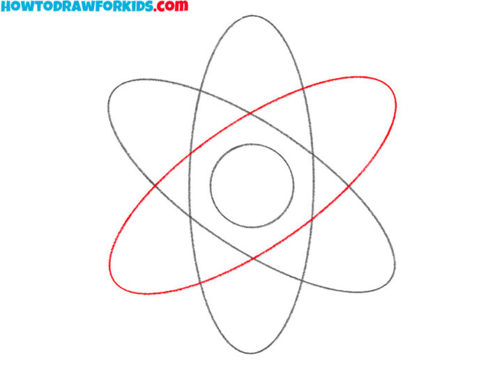 How to Draw an Atom - Easy Drawing Tutorial For Kids