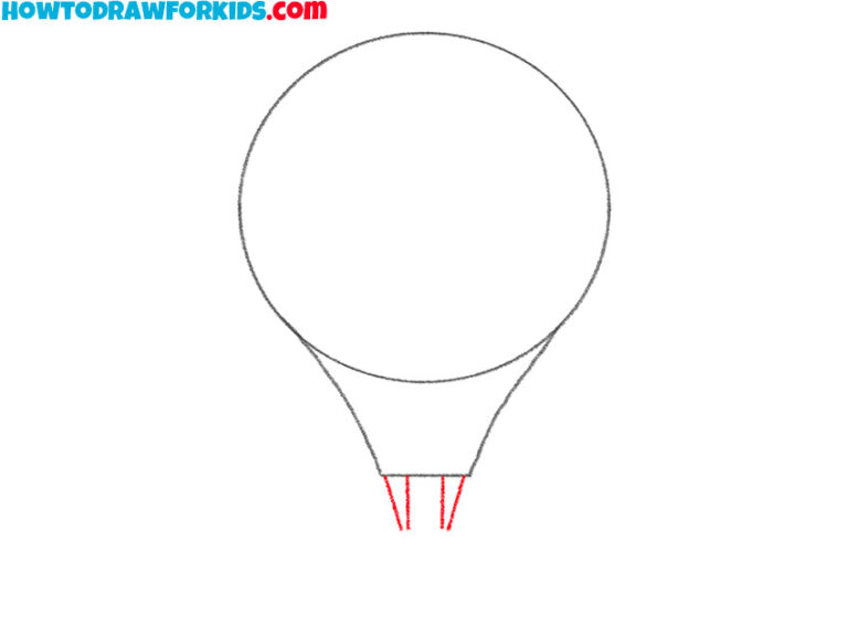 How to Draw a Hot Air Balloon - Easy Drawing Tutorial For Kids