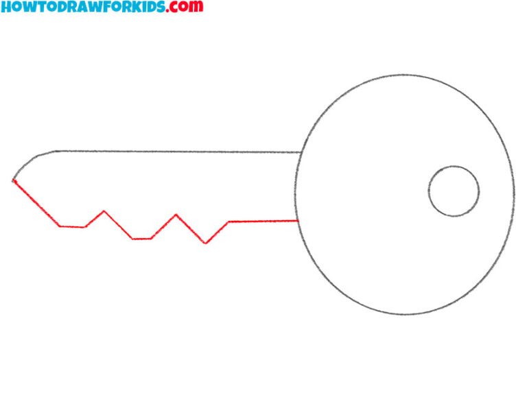 How to Draw a Key - Easy Drawing Tutorial For Kids