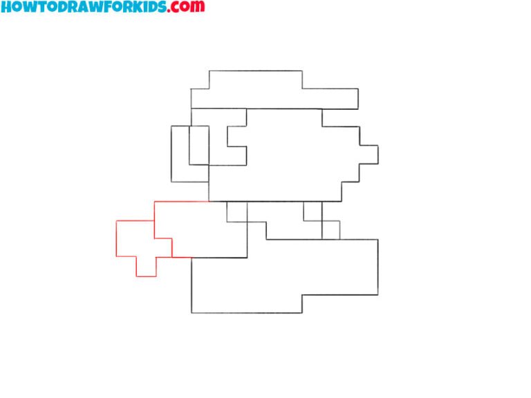 How to Draw 8-BIT Character - Easy Drawing Tutorial For Kids