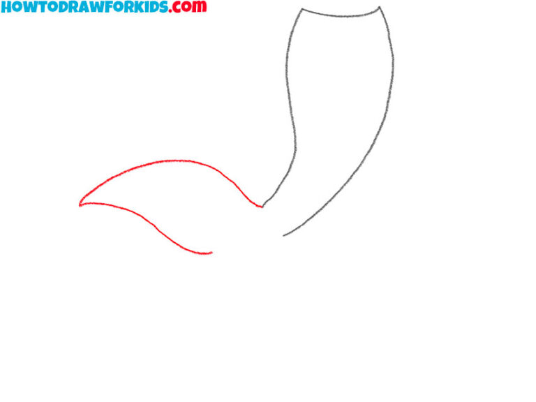 How to Draw a Mermaid Tail - Easy Drawing Tutorial For Kids