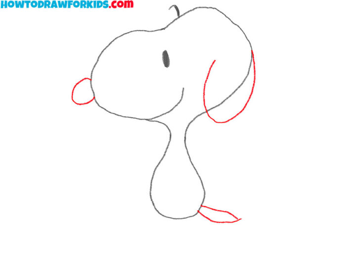 How to Draw Snoopy - Easy Drawing Tutorial For Kids