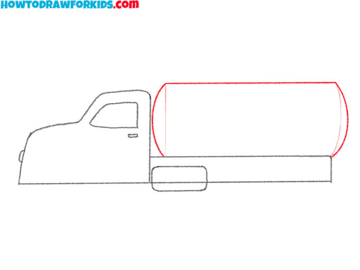 How to Draw a Tank Truck - Easy Drawing Tutorial For Kids