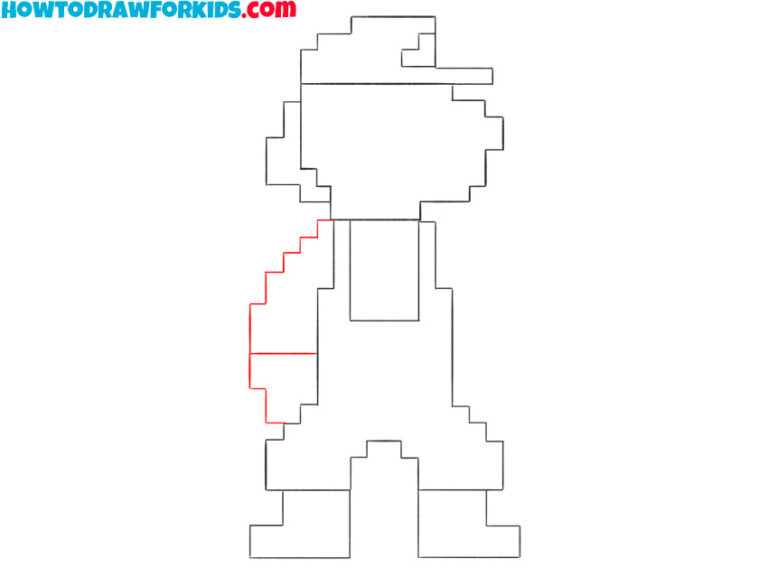 How to Draw 8-BIT Mario - Easy Drawing Tutorial For Kids