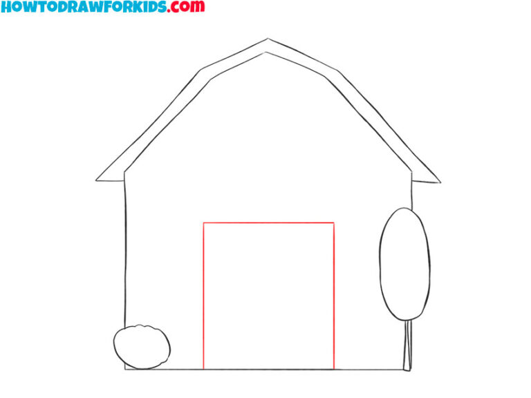 How to Draw a Barn - Easy Drawing Tutorial For Kids