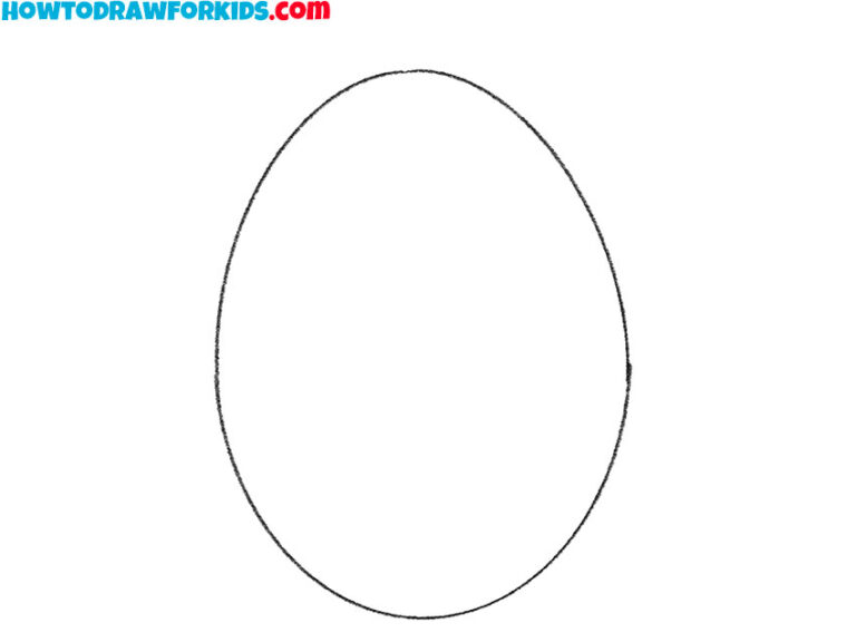 How to Draw an Egg - Easy Drawing Tutorial For Kids