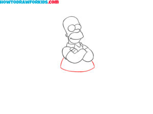 How to Draw Homer Simpson - Easy Drawing Tutorial For Kids