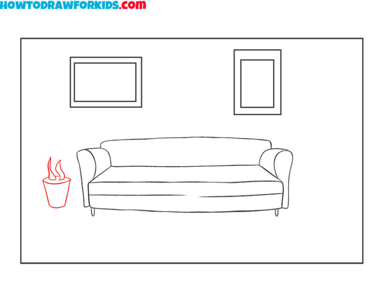 How to Draw a Room - Easy Drawing Tutorial For Kids