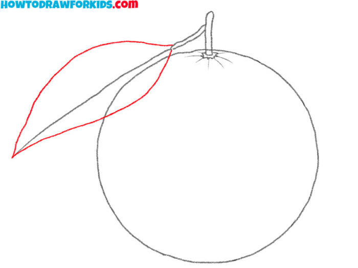 How to Draw an Orange - Easy Drawing Tutorial For Kids