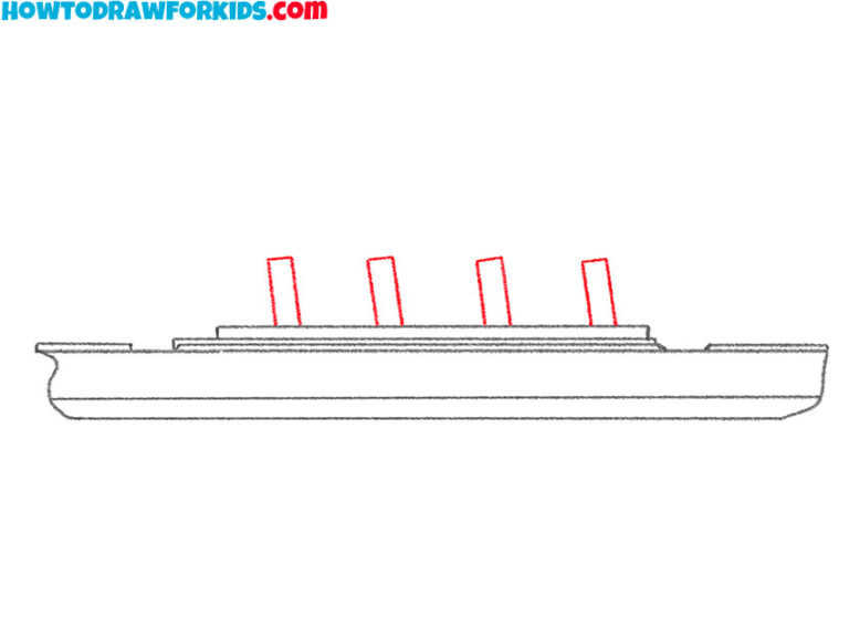 How to Draw the Titanic - Easy Drawing Tutorial For Kids