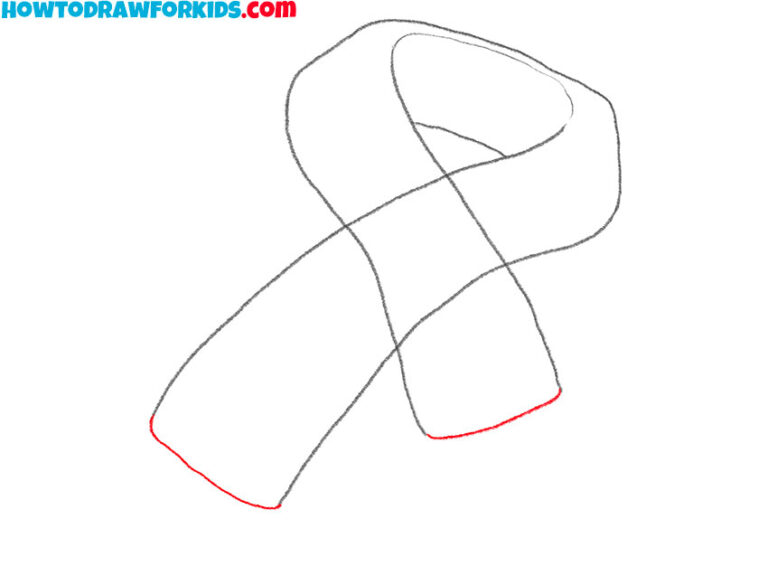 How to Draw a Scarf - Easy Drawing Tutorial For Kids