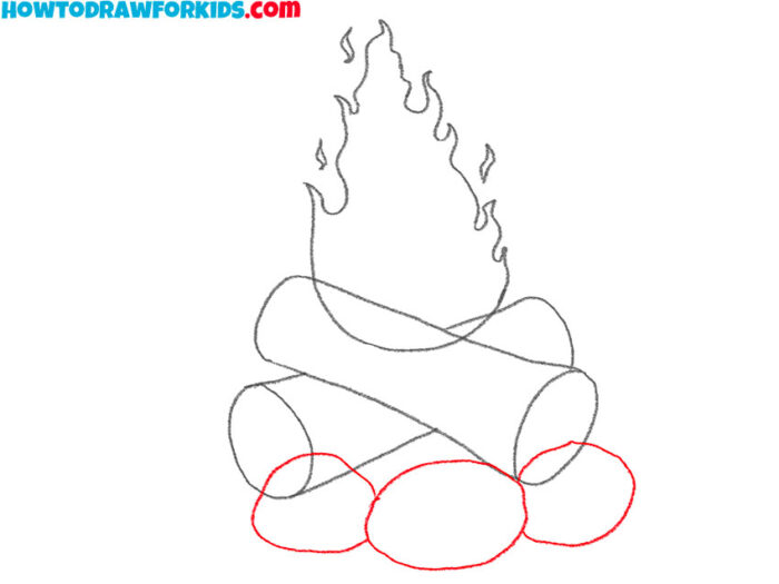 How to Draw a Campfire - Easy Drawing Tutorial For Kids