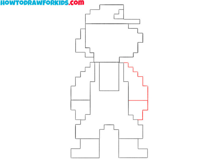 How to Draw 8-BIT Mario - Easy Drawing Tutorial For Kids