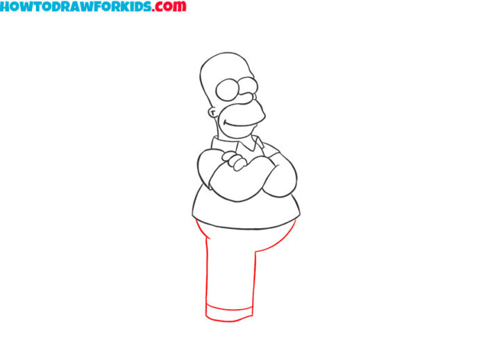 How to Draw Homer Simpson - Easy Drawing Tutorial For Kids